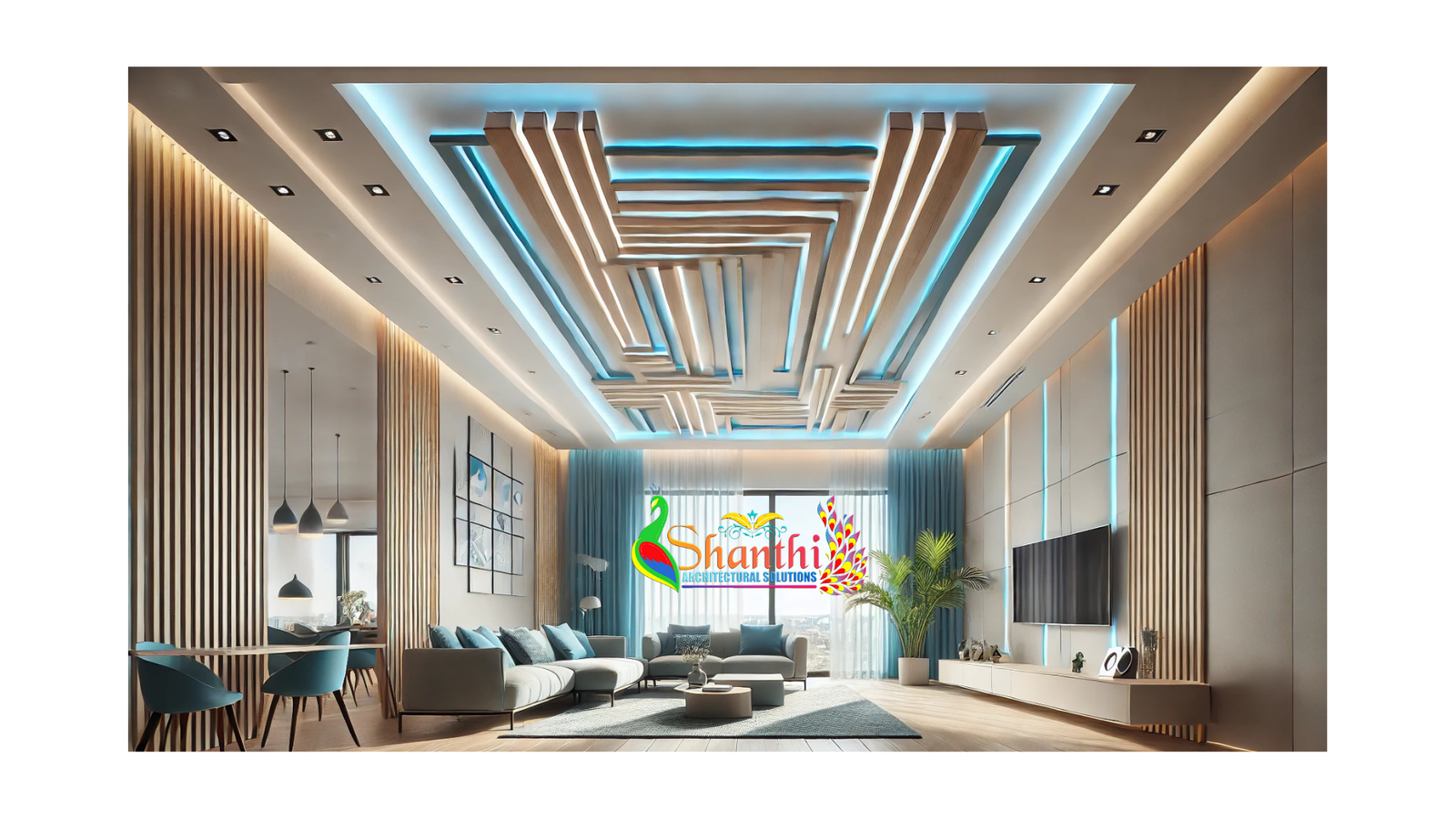 Beat the Heat with Smart False Ceiling Designs | Shanthi Interiors